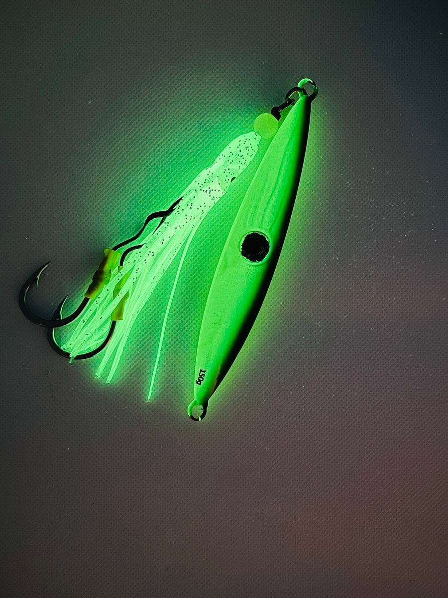 Disco, slow pitch LED flashing/Glow Jig 150g – Precision Ordnance