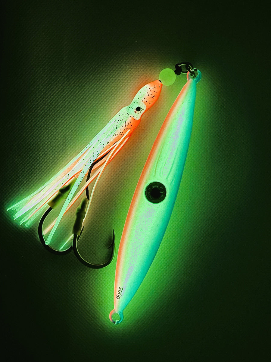 Disco, slow pitch LED Flashing/Glow Jig 200g – Precision Ordnance